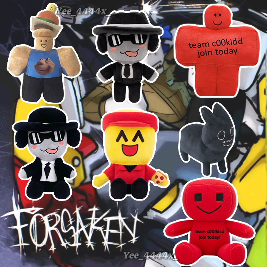Roblox Forsaken Plushies Jogo Personagem C00lkid Chance Elliot 007n7 ...