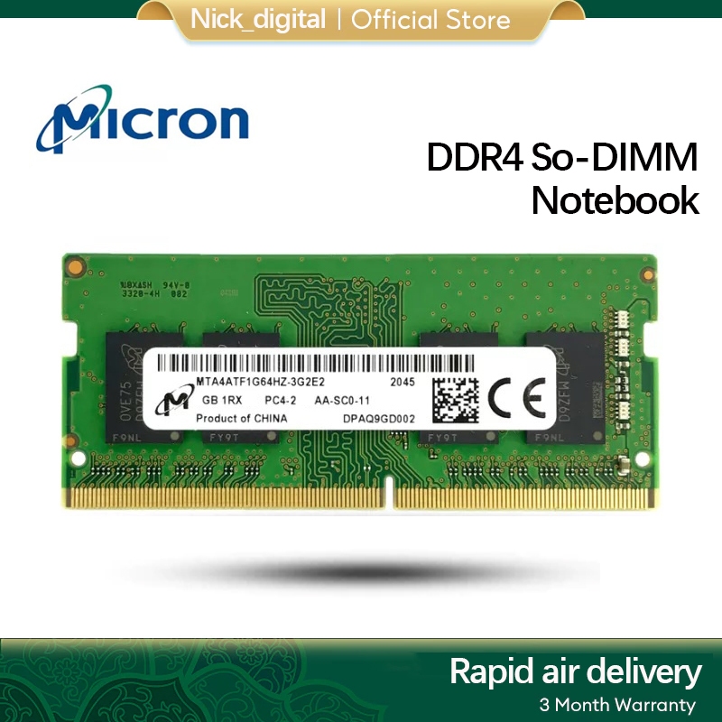 Micron DDR4 Ram Portátil 4GB 8GB 16GB 2133Mhz 1.2v 2400Mhz 2666Mhz ...