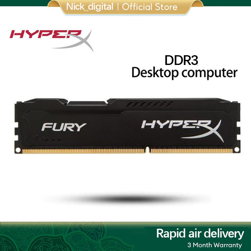 Kingston HyperX Fury DDR3 RAM 4GB 8GB DDR3 1333mHZ 1600MHz 1866Mhz PC3-128OOU Memória De Mesa ...