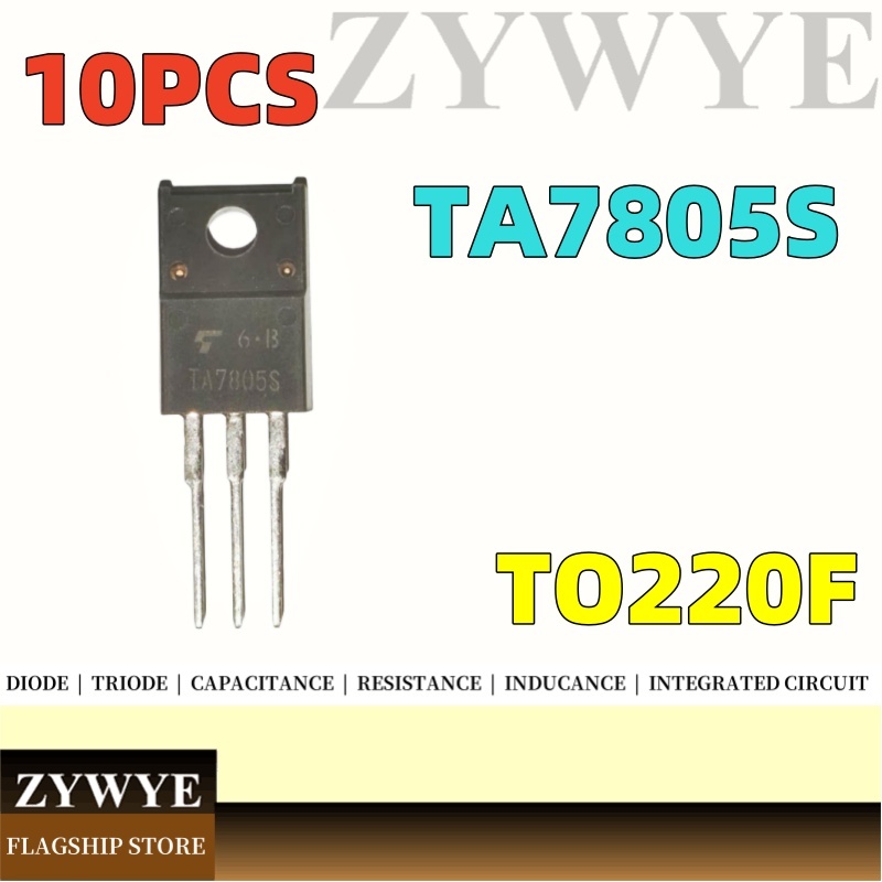 10 peças novo Original TA7805S TA7805 TO220F vedação de plástico triodo ...