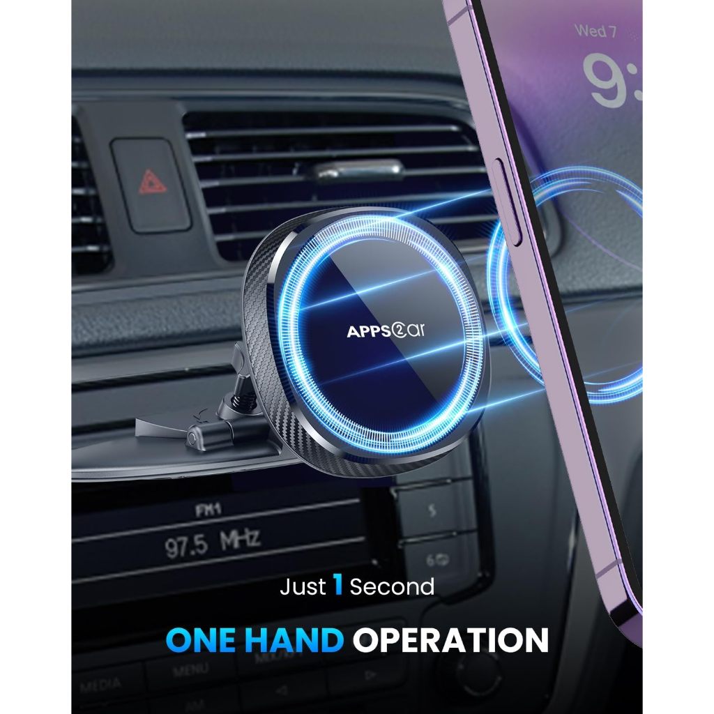 Suporte Para Telefone Magnético MagSafe CD Player Carro Compatível Com ...