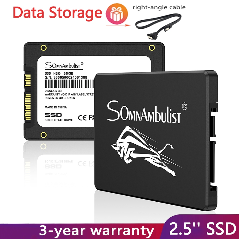 SSD SATA 3 de alto desempenho de 2.5 ", opção de 120 GB-512 GB, durável ...
