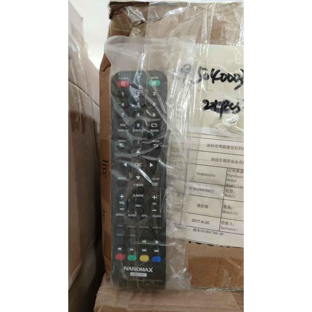 Novo Controle Remoto Substituir Smart LED TV Nanomax/LCD | Shopee Brasil