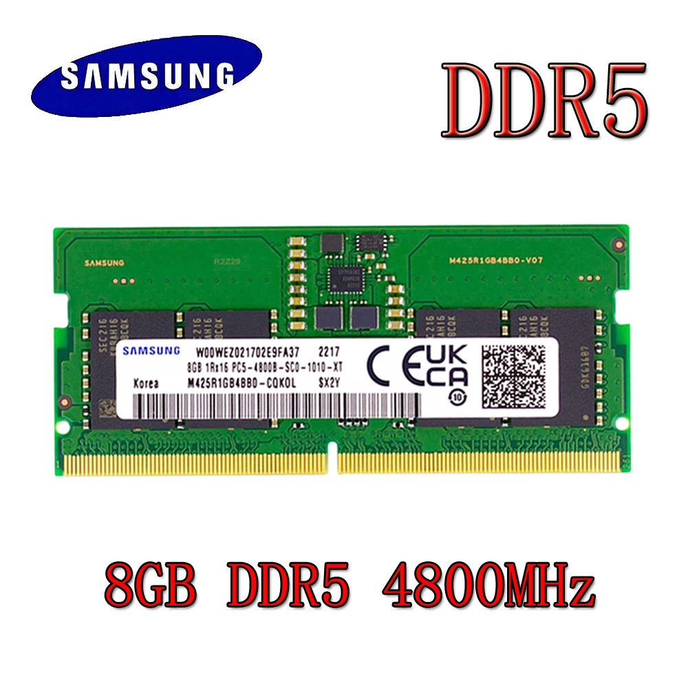 Samsung DDR5 SO-DIMM RAM 8GB DDR5 4800MHz PC5-38400S Memória Para ...