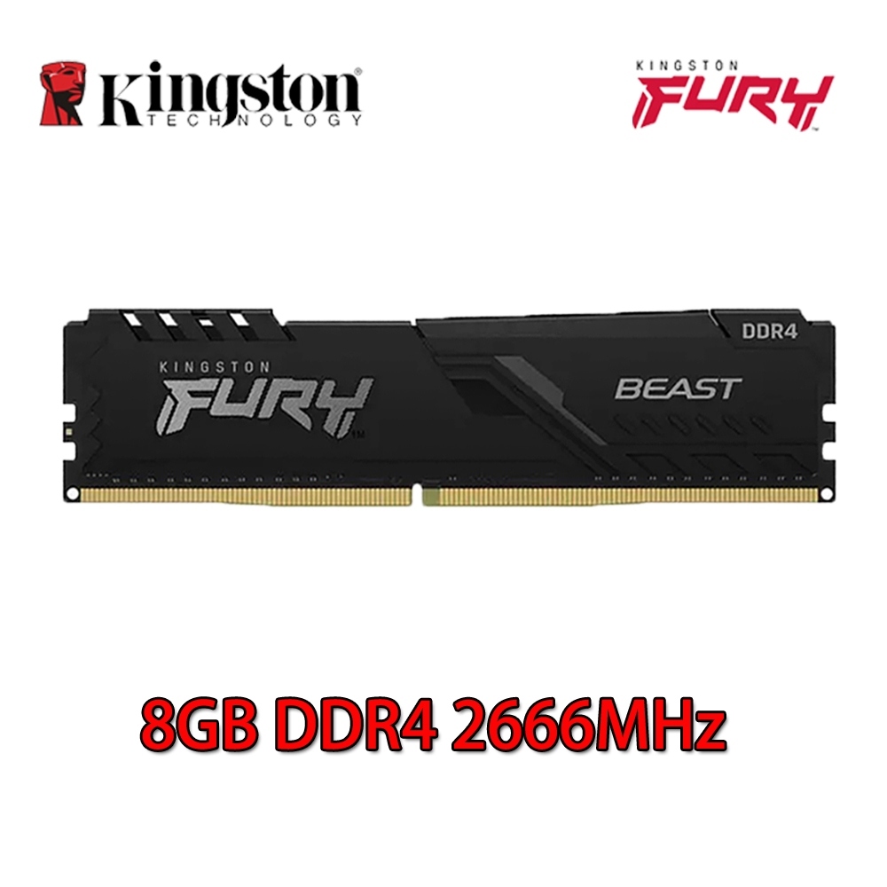 Kingston FURY Beast DDR4 PC RAM 8 Gb DDR4 2666 Mhz KF426C16BB/8 Memória DIMM | Shopee Brasil