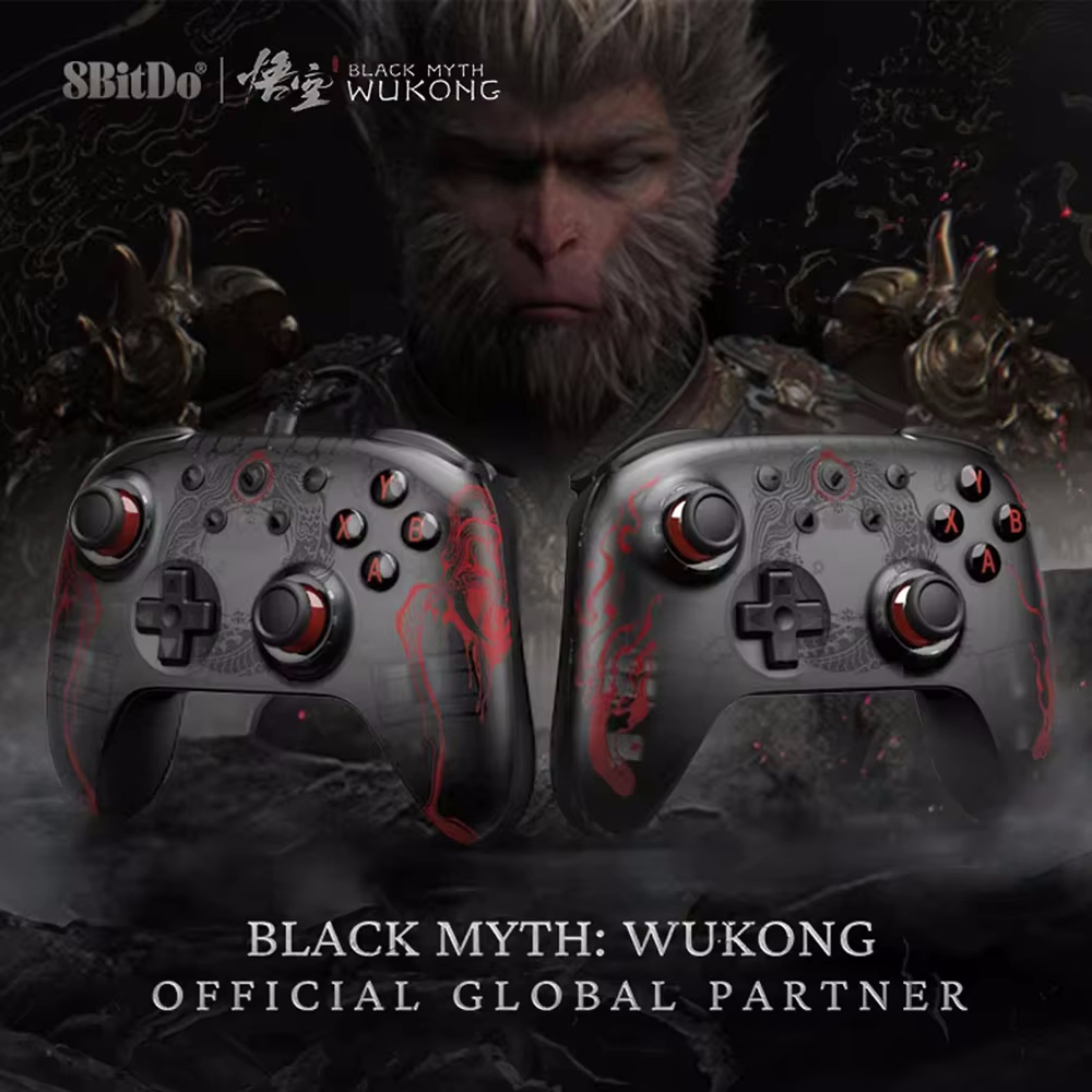 8BitDo Gamepads PC Black Myth Wukong Ultimate 2C Controlador De Jogos Sem Fio Ou Com Windows 10 ...