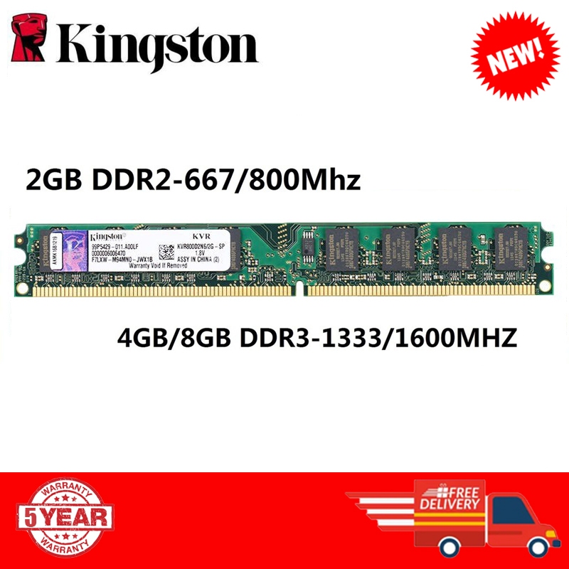 Kingston RAM 4GB 8GB DDR3L DDR3 1600MHz 1066Mhz 1333MHz 1.35v 1.5v PC3L-12800 Desktop Para ...