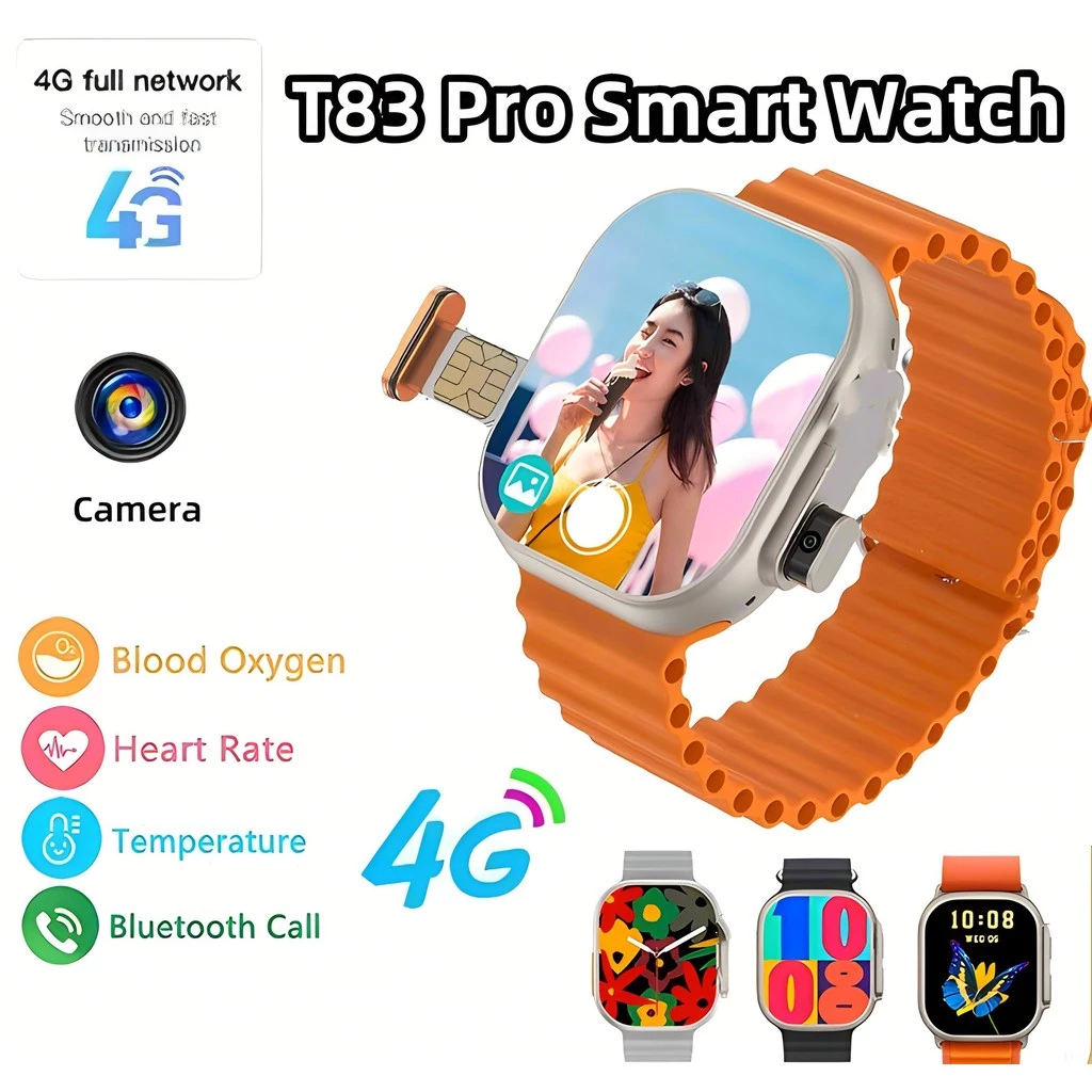 【SIM 4G Watch】T83 Pro Smart Watch com Slot SIM Bluetooth 4G Smart Watch ...