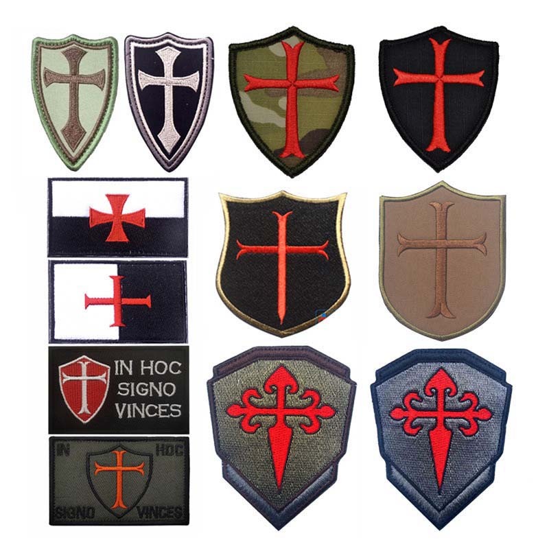Cavaleiros Templários Os Cruzados Moral Emblema Roupas Apliques ...