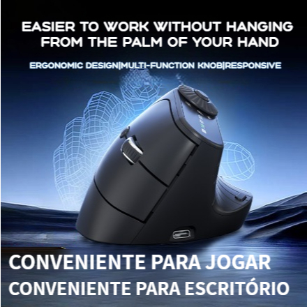 mouse De Modo Duplo Para Canhotos , Ergonômico , Vertical , Escritório ...