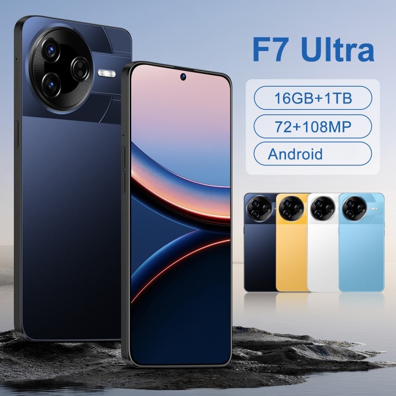 F7 Ultra Celular 7.3 Polegadas Android Telefone 16GB+512GB Celulares ...