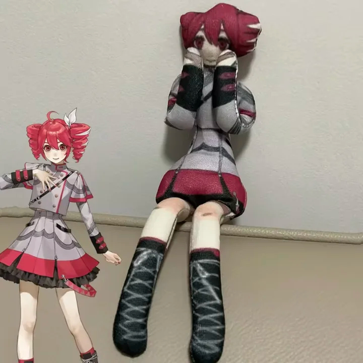 28CM Anime Kasane Teto Cosplay Boneca De Algodão De Pelúcia Delgado ...