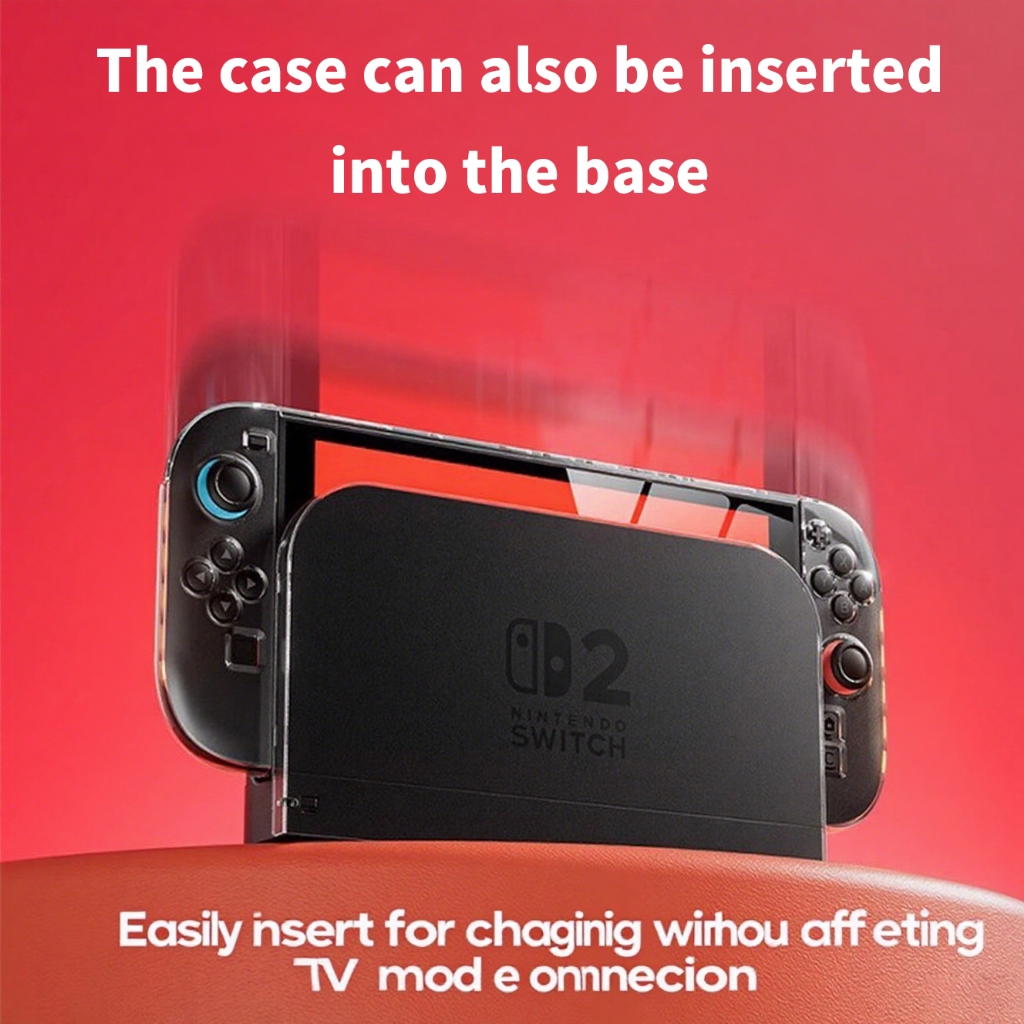 Nintendo Case NS2 Crystal Transparent À Prova De Choque Hard Shell ...