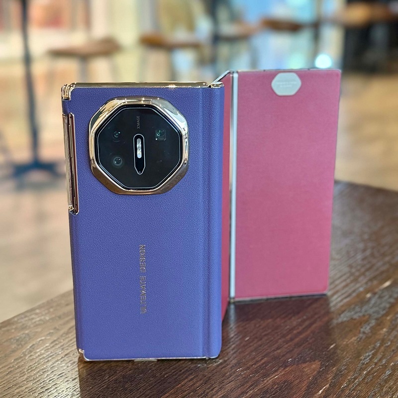 Capa Revestida Para Huawei Mate XTs XT Ultimate Case Couro Proteção De ...