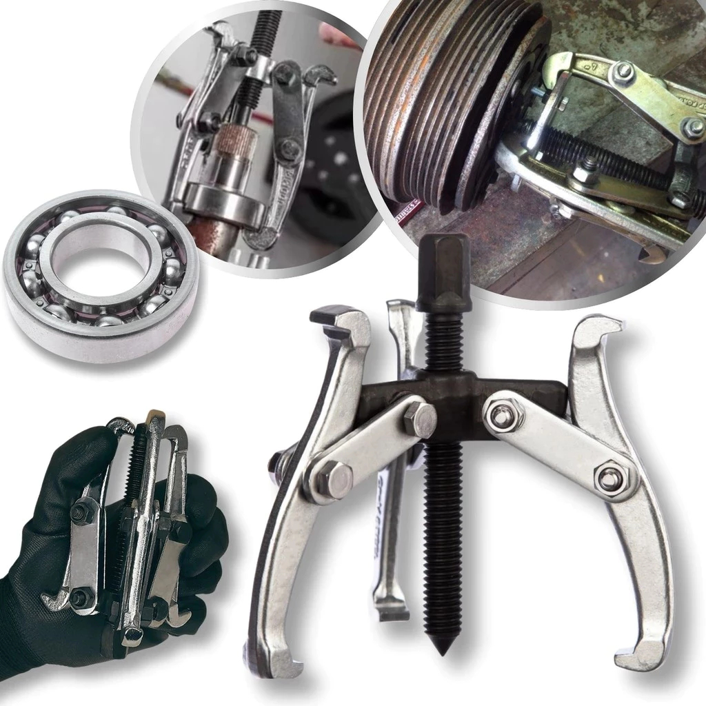 Saca Rolamento e Polia 3 Garras 75mm Aço Profissional Saca Polia Manual ...