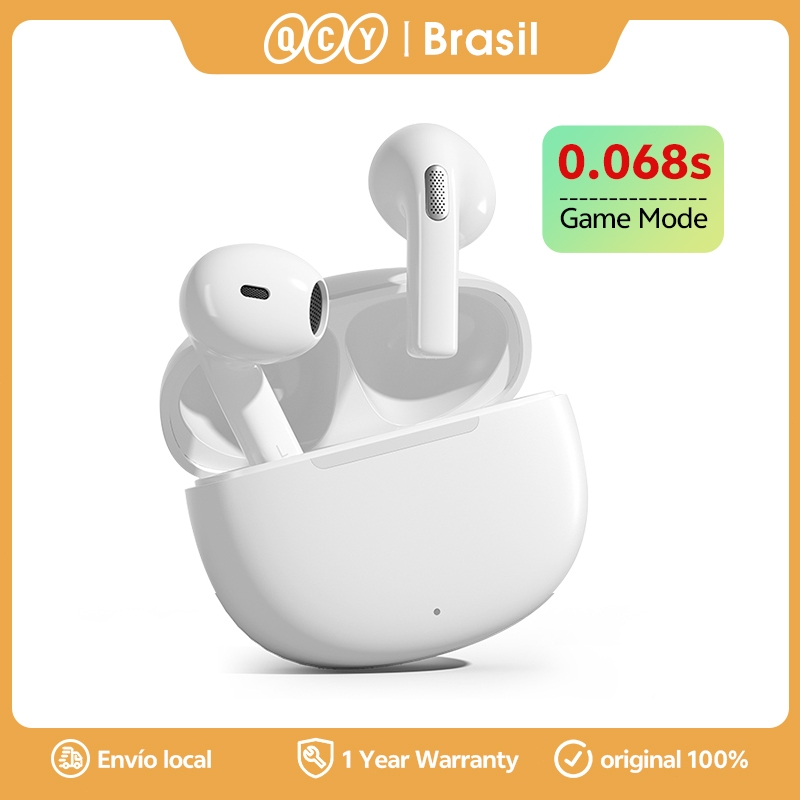 QCY Ailybuds T20 TWS Fones De Ouvido Sem Fio Bluetooth 5.3 68ms Baixa Latência 13mm Driver Alta ...