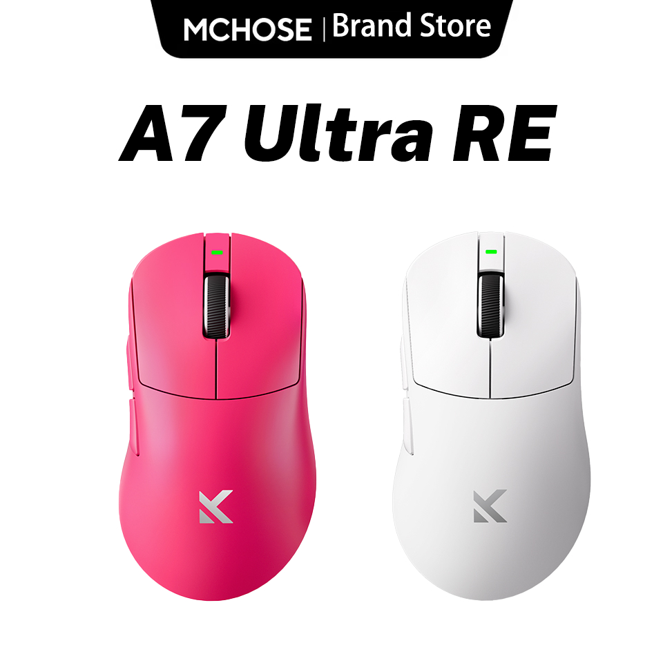 MCHOSE A7 Ultra RE Gaming Mouse Design Ergonômico 8K 20000fps 42000DPI 750IPS Super Glide ...