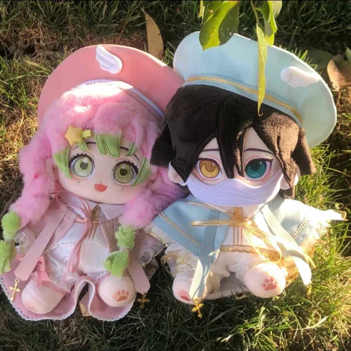 Anime Demon Slayer Iguro Obanai Kanroji Mitsuri Bonito Boneca 20cm ...