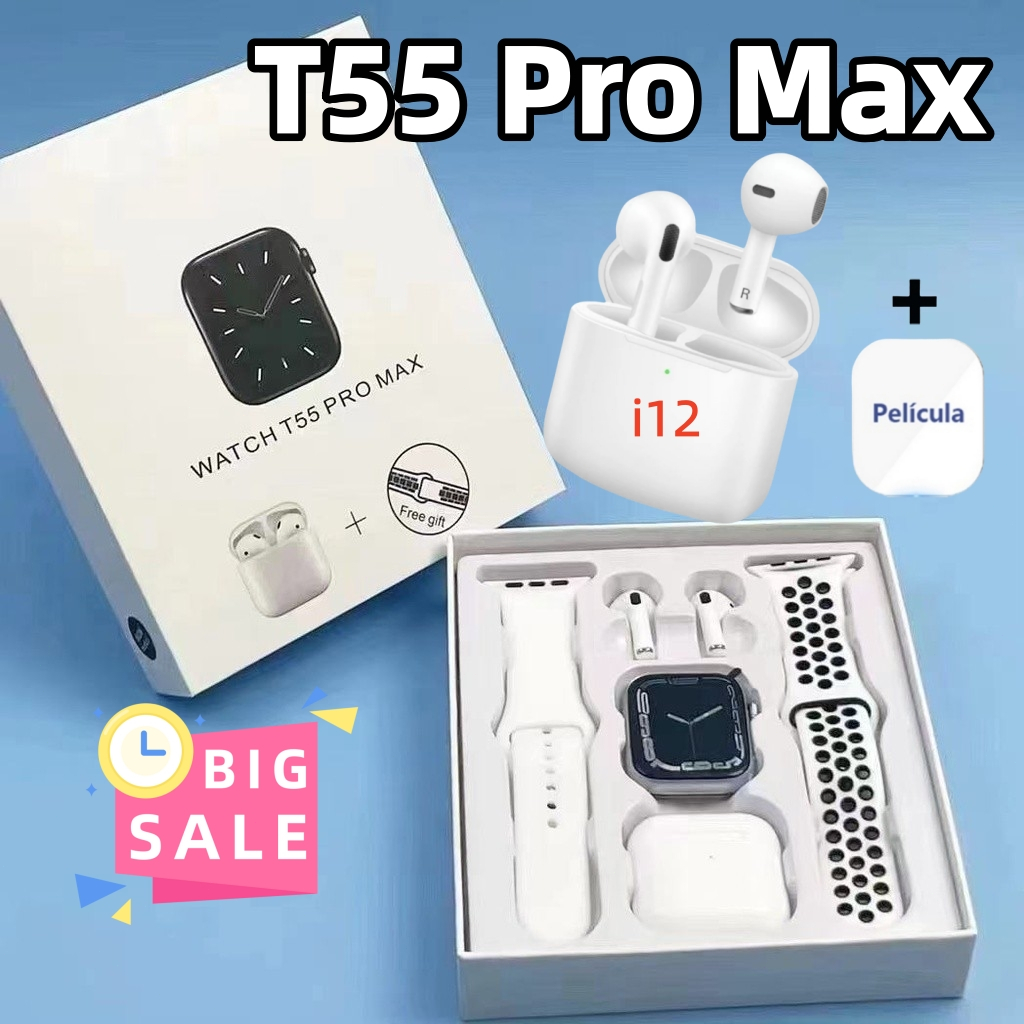 🔥Smartwatch Smart Watch T55 Pro Max With 4 Headphones Set Hot Sale 2 ...