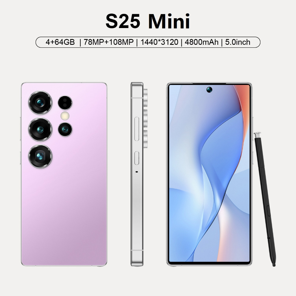 S21-S25 Mini 4G/5G Smartphone Memória De Tela Pequena De 5.0 Polegadas ...