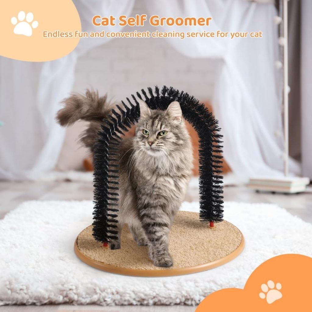 Escova para arranhar gatos, dispositivo para arranhar gatos, tipo arco ...