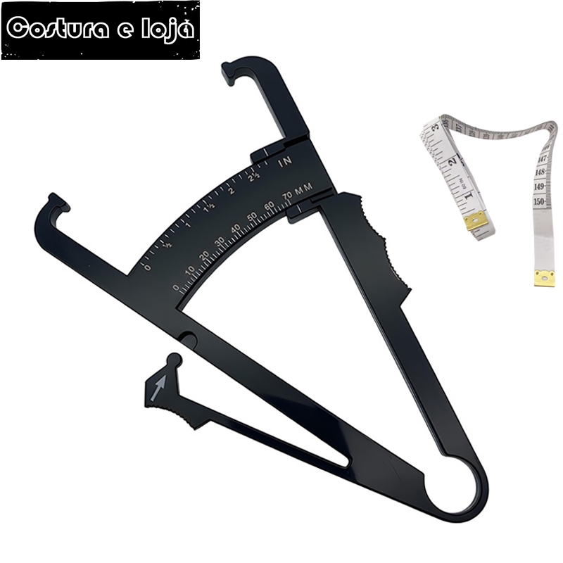 Kit Adipometro Medidor Gordura Corporal Fita Metrica Trena | Shopee Brasil