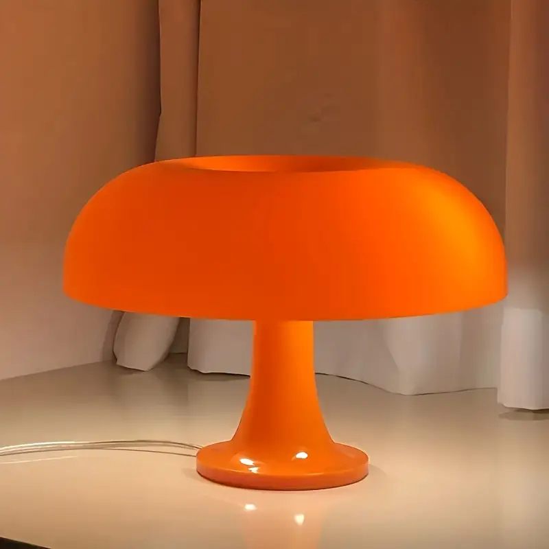Abajur de Led Cogumelo Luminária Retrô USB para Estudo Quarto Sala ...