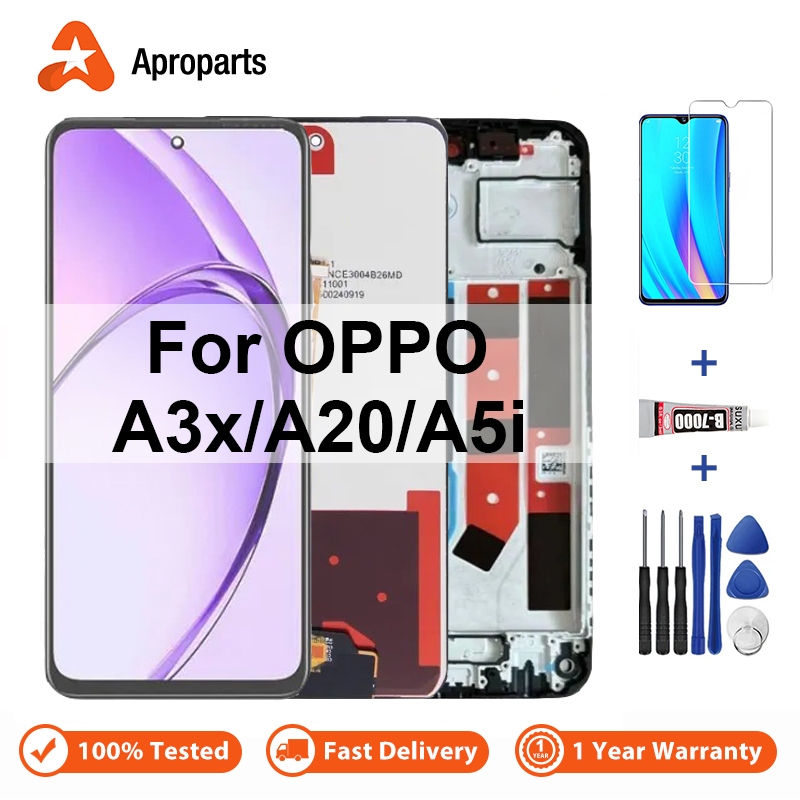 LCD Para OPPO A3x 4G 5G A20 A5i Display Tela De Toque CPH2641 CPH2681 ...