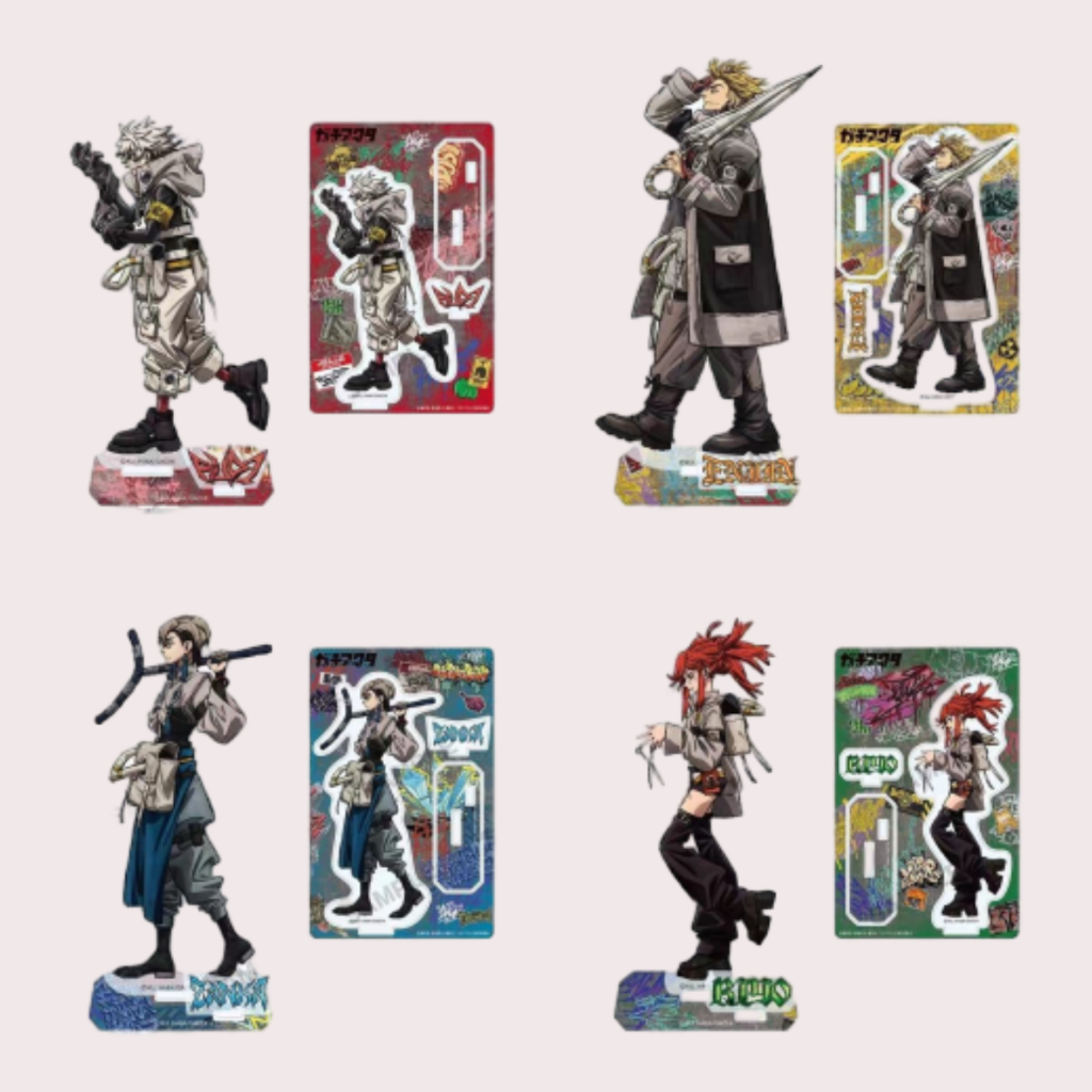 Mini Suporte Acrílico Não Oficial Gachiakuta De 8 Cm-Rudo/Enjin/Zanka ...