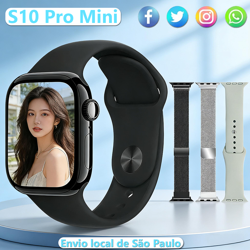 2026 original novo Smartwatch S10 Pro Mini Com monitor De Frequência ...