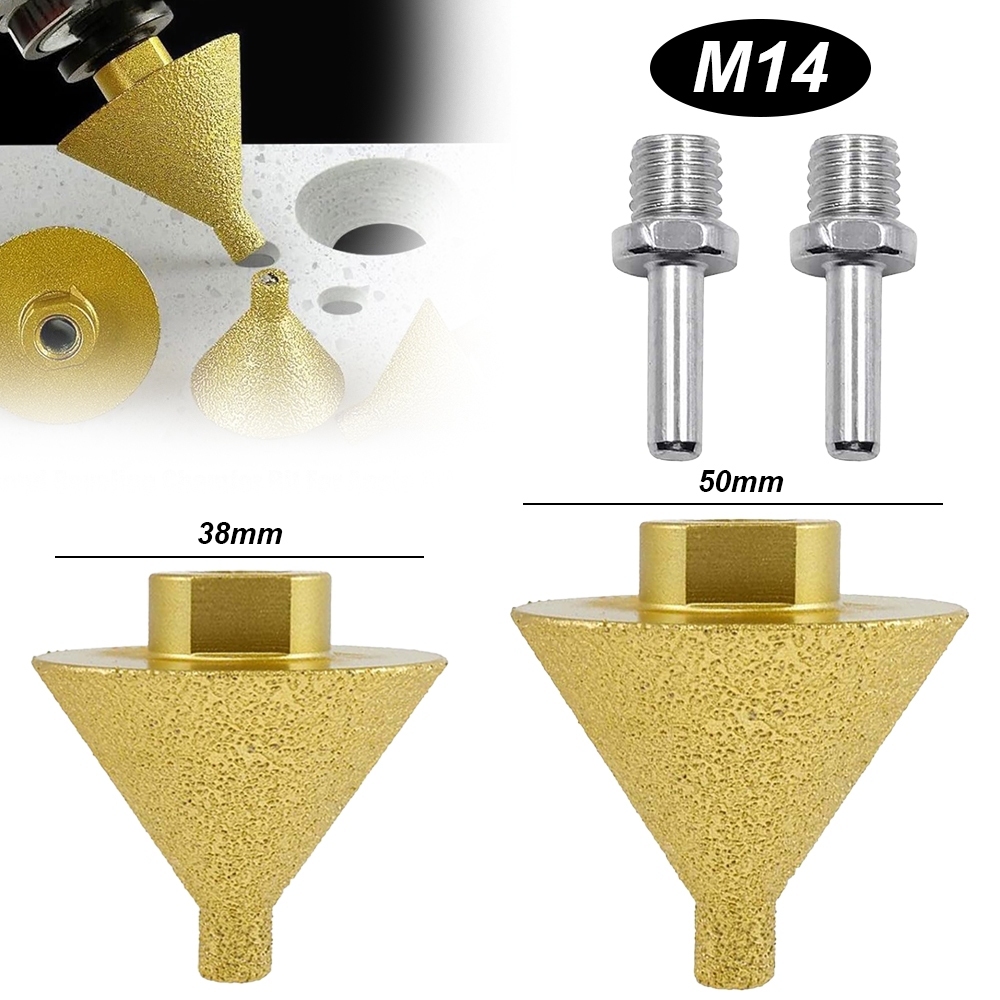 Broca De Chanfro Biselada Diamantada De 38-50mm-Rosca M14 Brasada Para ...