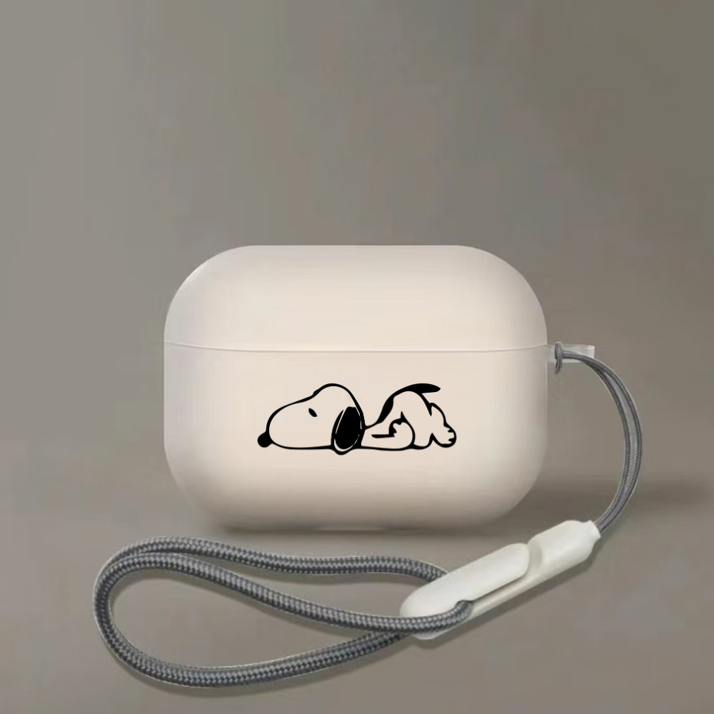 Capa Snoopy Face-down Para AirPods Pro3 Pro2 De Fone De Ouvido TPU ...