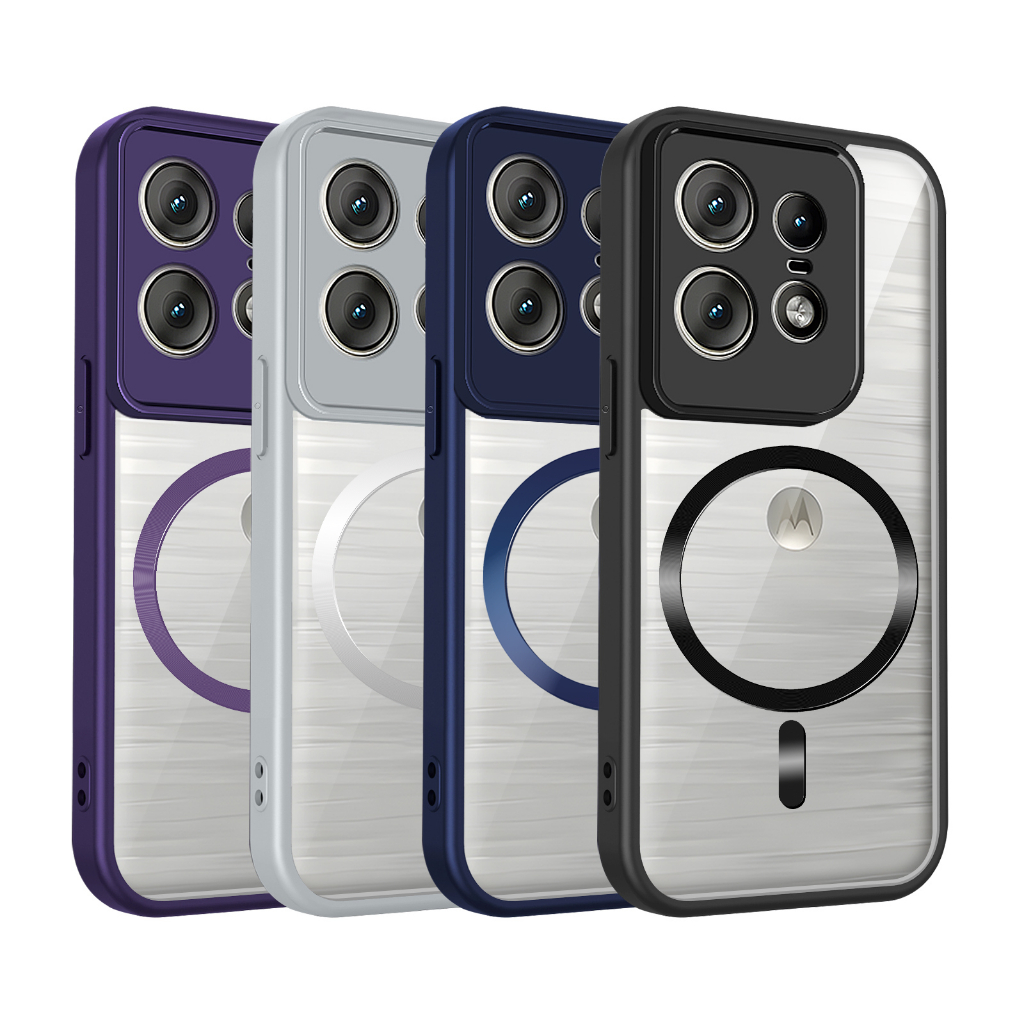 Capa Magnética De Silicone Transparente Cor Caramelo Motorola Moto Edge ...