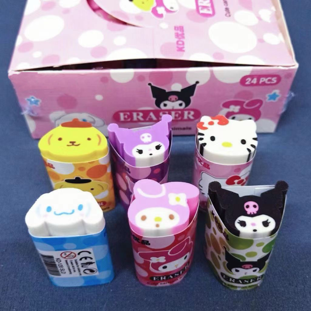 Cutable eraser, cartoon cute design, learning stationery | Shopee Brasil