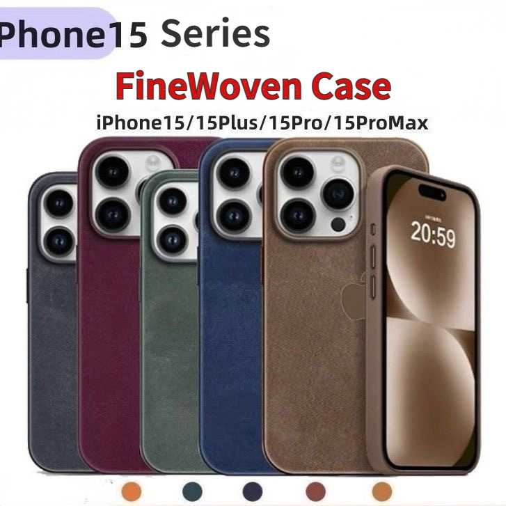 Capa Magsafe FineWoven Para IPhone 15 Promax De Tecido Plus Com ...