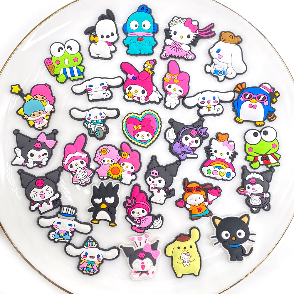 MEIDJ Sapato Encantos 30 Pçs pvc Dos Desenhos Animados Decoração Para ...