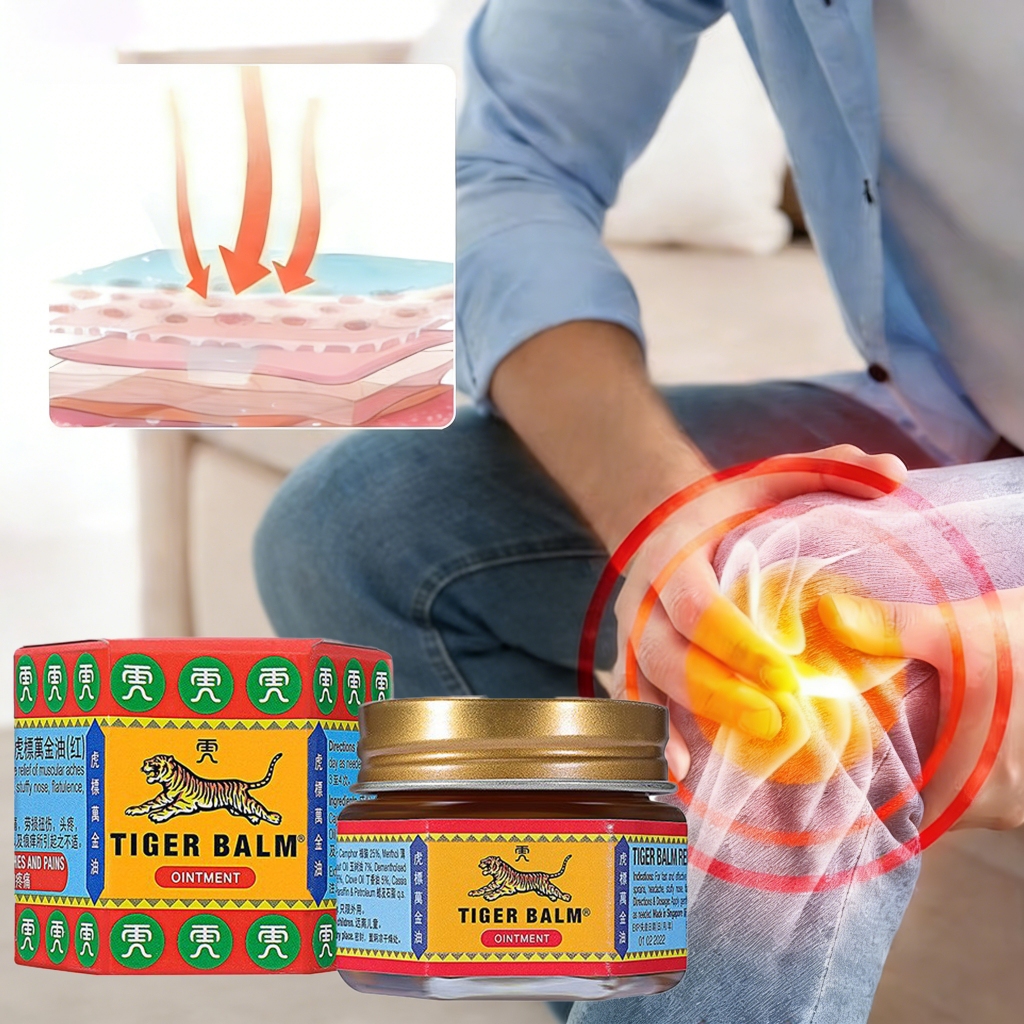 Pomada Red Tiger Balm , Essencial Para Alívio Da Dor Muscular e ...