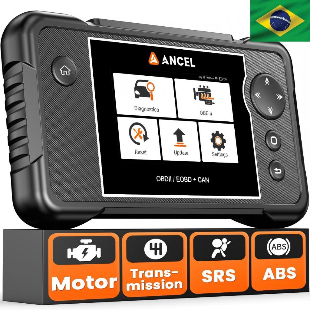 Ancel FX2000Pro OBD2 Scanner Automotivo ABS SRS Airbag Transmissão ...