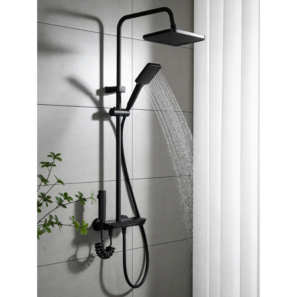 Chuveiro De Gás Digital Elegante | Aço Inoxidável (Diverter + Portátil ...