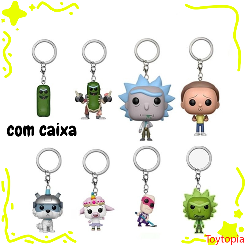 Chaveiro Rick Morty Mr. Meeseeks Pickle Rick Snowball Krombopulos ...
