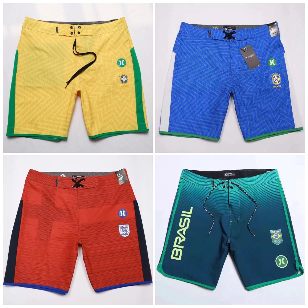 Shorts De Futebol Masculino Brasil | Surf De Praia Elásticos À Prova D ...