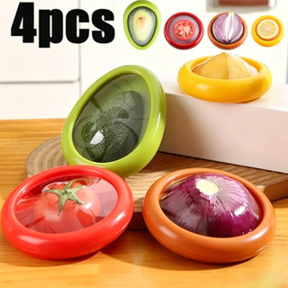 4Pcs Caixa de Silicone Armazenamento Frutas/Legumes: Reutilizável ...
