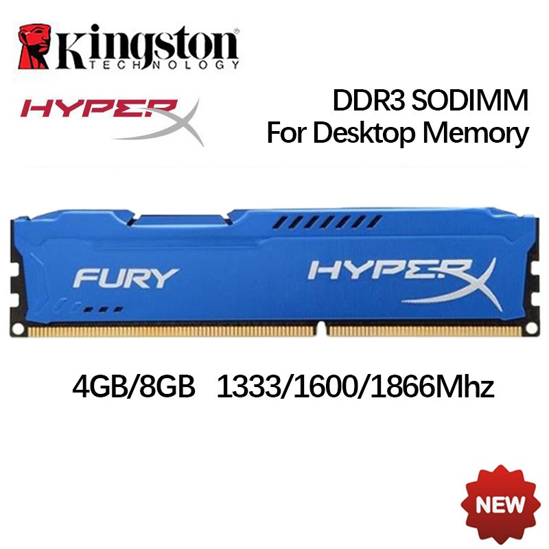 Memória De Desktop Kingston DDR3 HyperX FURY 1.5V 4GB 8GB 1333MHz ...