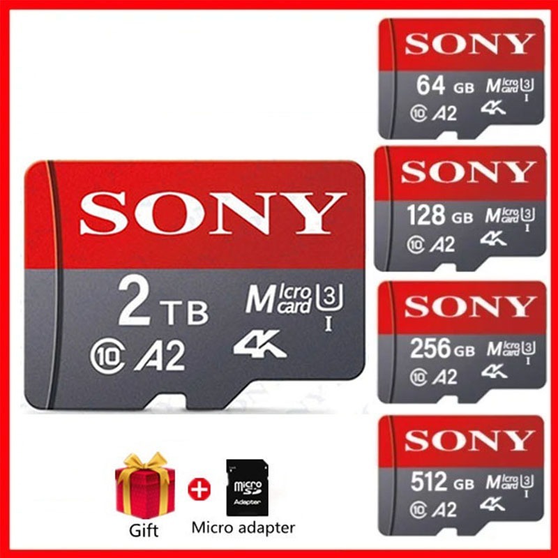 Cartão SD De Alta Velocidade De Memória Flash 2 Tb 1 512 Gb 256 128 ...