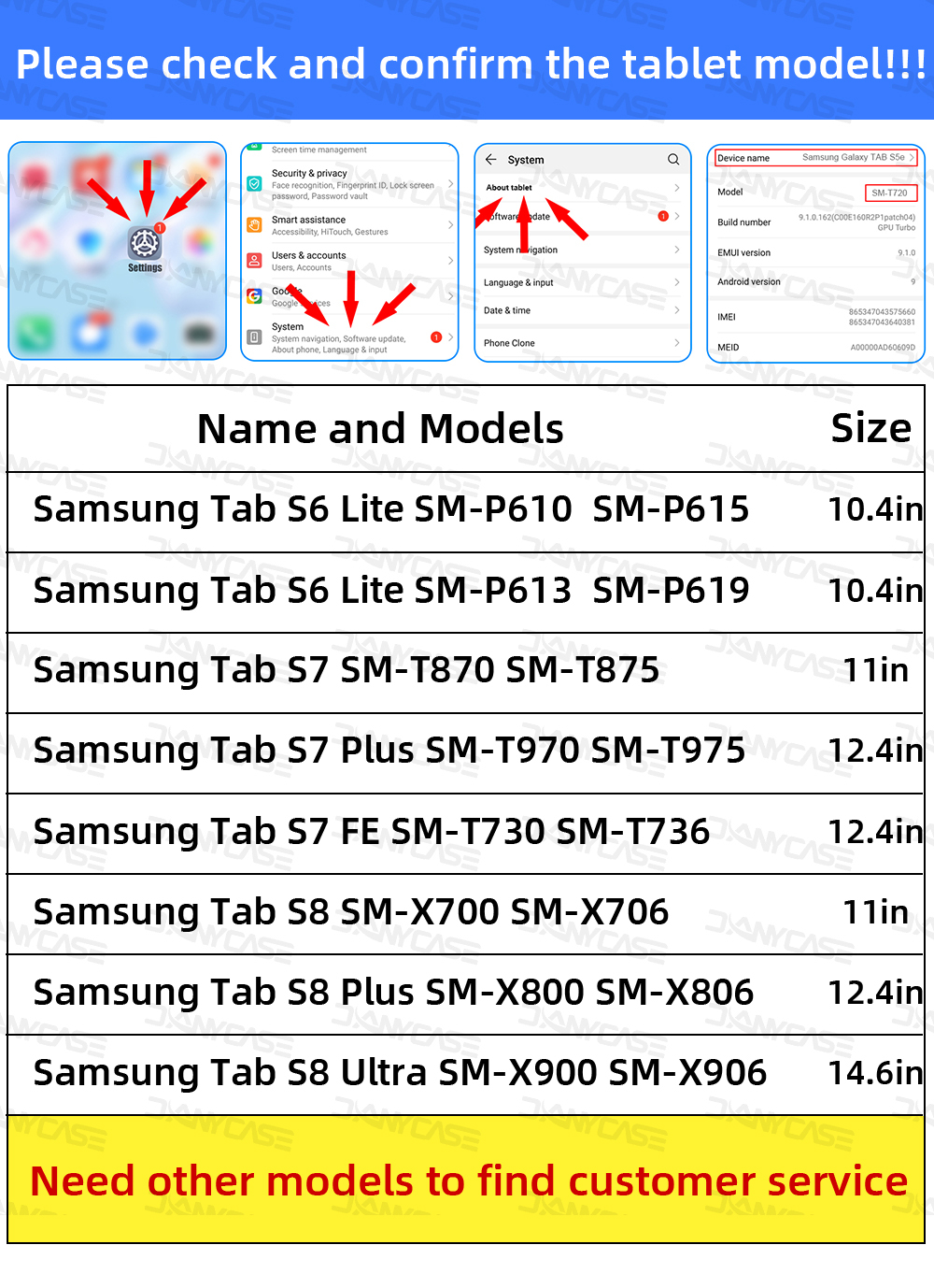 Capa DANYCASE Para Samsung Galaxy Tab S10 FE S10 Plus S10 Lite A9 S9 S8 S7 S6 10.4 Polegadas S8 ...