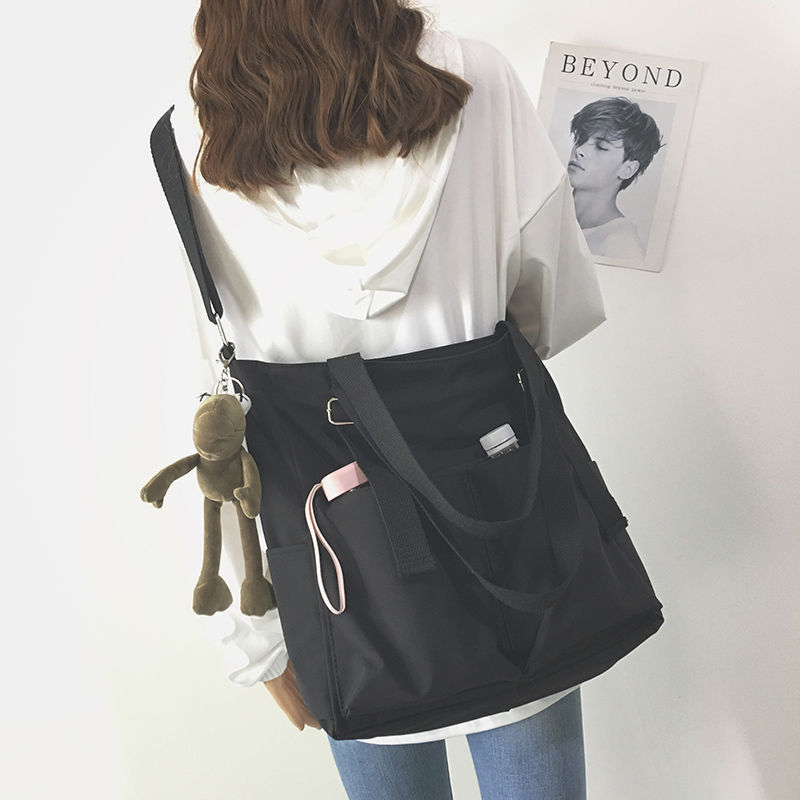 Crazy Bag Waterproof Bag Large Capacity Canvas Bag Female Messenger ...