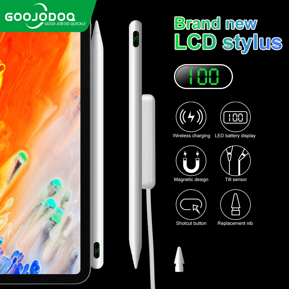 GOOJODOQ Lápis Stylus Para ipad Carregamento Sem Fio Caneta Com ...