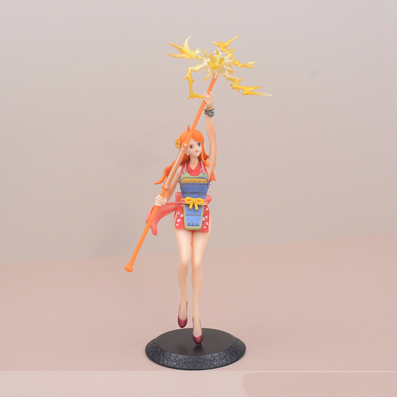 Anime One Piece Roronoa Zoro Nami Figura Diva Stick Modelo Coleção De ...