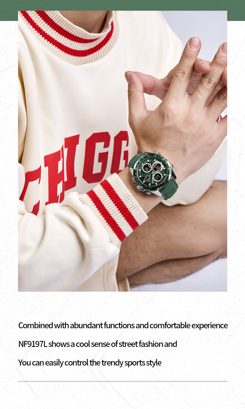NAVIFORCERelógio Masculino Compota Relógios Esportivos De Quartzo Marca ...