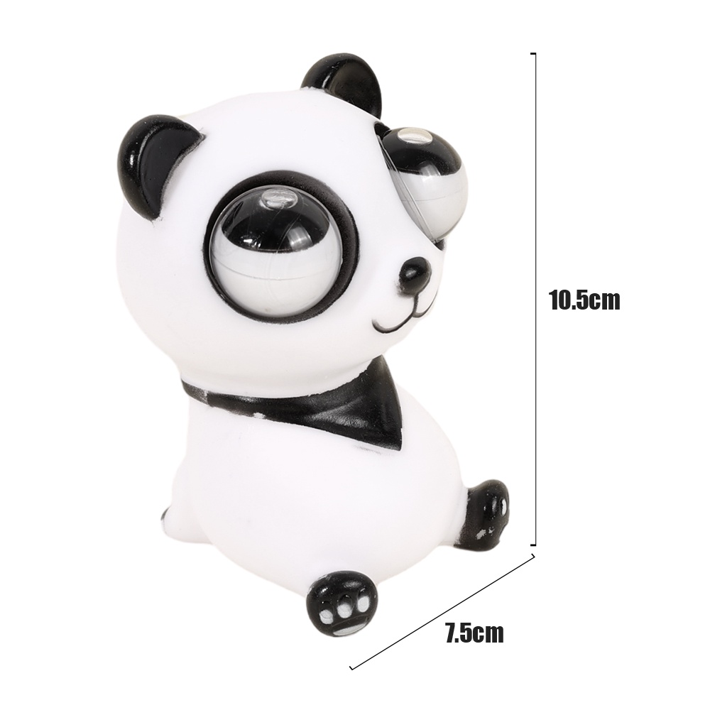 Panda Popping Out Eyes Descompression Branca Fofinha Squeeze Eye Vent ...